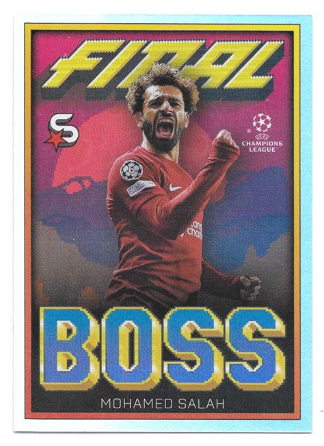 Mohamed Salah Liverpool Fc Final Boss Topps Superstars 2223 The