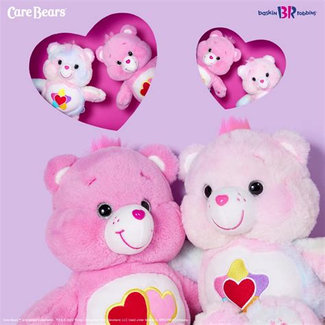 케어베어 매장판매 Start 💝 내일이면 밸런타인데이인데 아직도 선물 준비를 못했다고 🥺 배스킨라빈스x케어베어 함께 달콤한 사랑고백 준비하자 보들보들 귀여운 케어베어