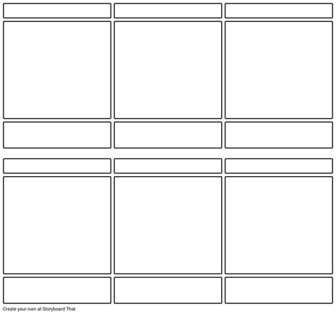 6 Cells Title And Description Storyboard By Worksheet Templates
