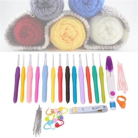 FLYING Dilwe ensemble de crochet Outils à tricoter poignée souple Crochet crochet aiguille fil