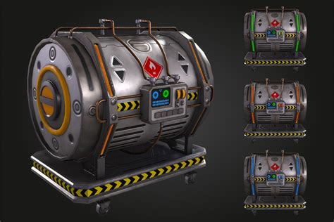 Sci Fi Fuel Tank Vol 1 3d Props Unity Asset Store