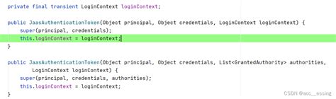 spring security（二） 认证 abstractauthenticationtoken csdn博客
