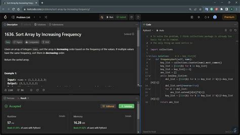 【leetcode Iii 92100】1636 Sort Array By Increasing Frequency ~easy