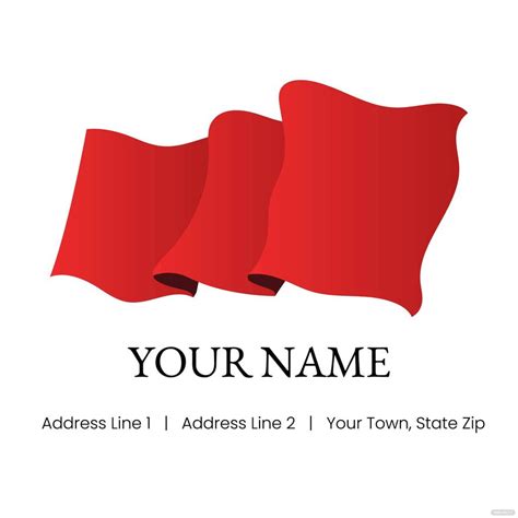 Waving Flag Label Vector In Illustrator Svg  Eps Png Download