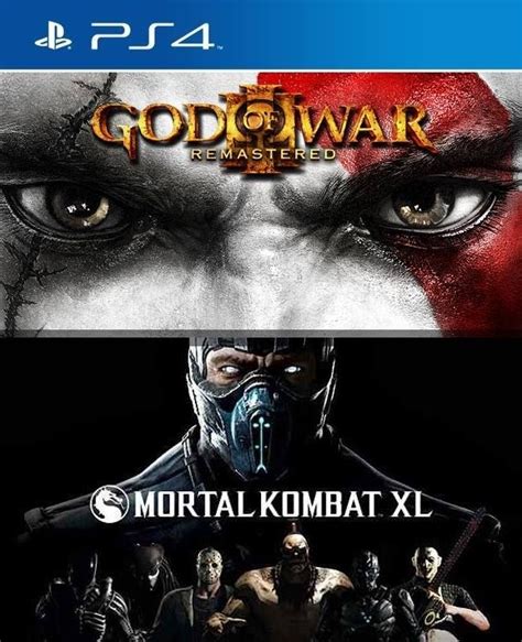 2 JUEGOS EN 1 GOD OF WAR III REMASTERED MAS Mortal Kombat XL PS4 PS4