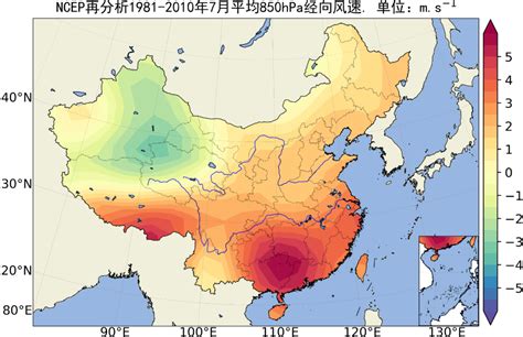 Python等值线python兰伯特投影中国区域等值线图（含南海小地图） Csdn博客