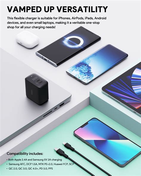 Aukey Pa B4t Omnia Ii Duo 45w Pd Wall Charger Gadget Pro