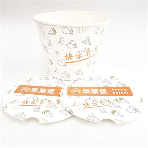 Disposable 4500ml Paper Food Bucket Custom Fried Chicken Bucket With Lid