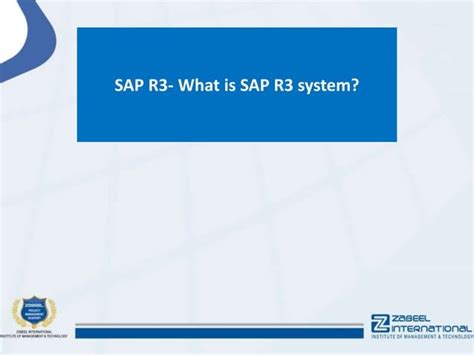 Sap R3 What Is Sap R3 System Pptx