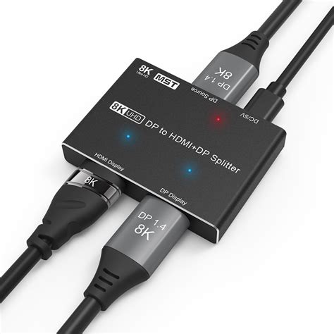 Adaptador Divisor De Displayport A Hdmi Mst Sst 8k 30hz 4k 120hz 1