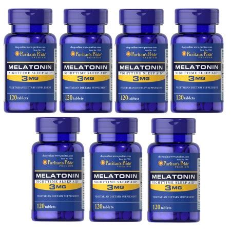 PURITAN S PRIDE Melatonin 3mg 840 Tab Natural Sleep Relaxation Aid