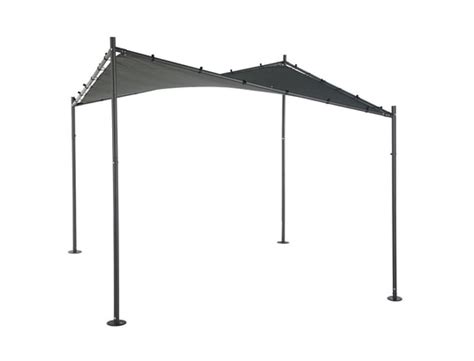 Tonnelle De Jardin Certeli 4 X 4 M Graphite Ardoise Hesp Ride