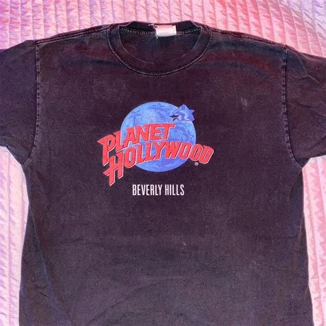 Planet Hollywood Beverly Hills Tee One Small Hole Depop