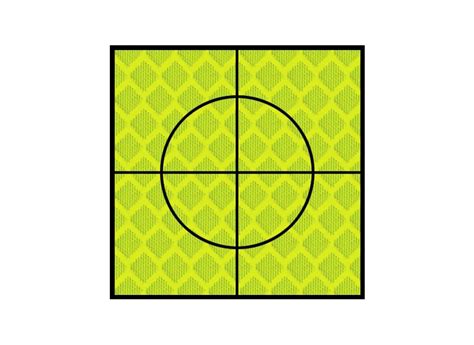 Retro Target 40mm Yellow Gap Group