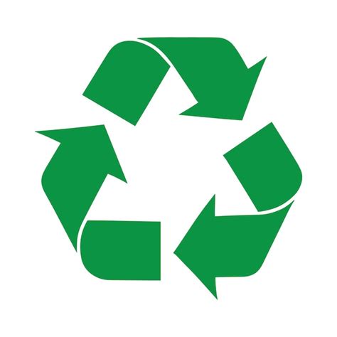 Un Panneau De Recyclage Vert Qui Dit Recycle Vecteur Premium