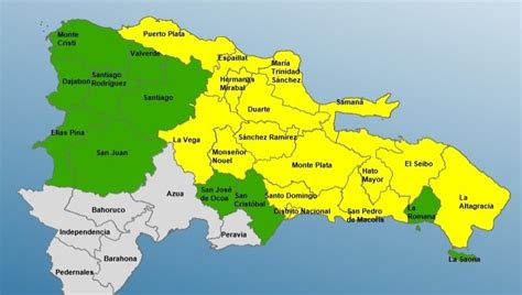 Coe Aumenta A 16 Las Provincias En Alerta Amarilla Por Vaguada 10 En