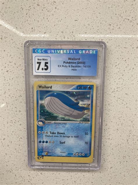 Wailord Pokemon Card