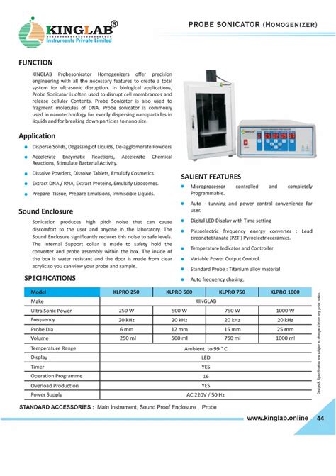 Probe Sonicator 250w At ₹ 120000 Probe Sonicator In Chennai Id