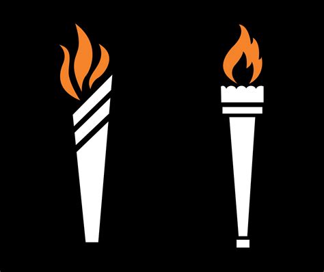 Design Torch Symbol Flame Abstract Illustration Vector On Background