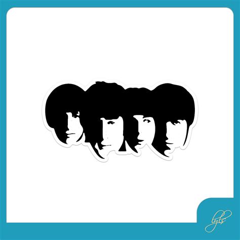 The Beatles Waterproof Vinyl Sticker For Motorcycle Bike Laptop