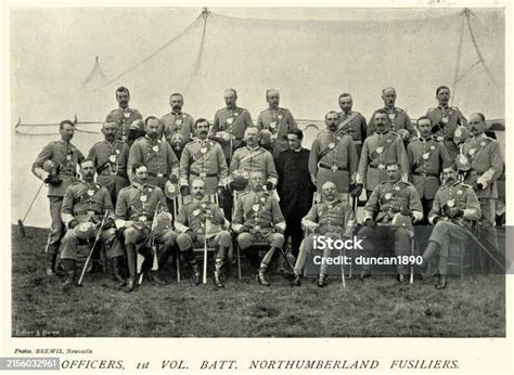 군사 역사 빅토리아 시대 영국 육군 병사 장교 1st 자원 봉사 대대 노섬벌랜드 Fusiliers 1890 년대 19 세기