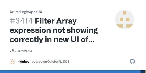 Filter Array Expression Not Showing Correctly In New Ui Of Standard Logic Apps · Issue 3414