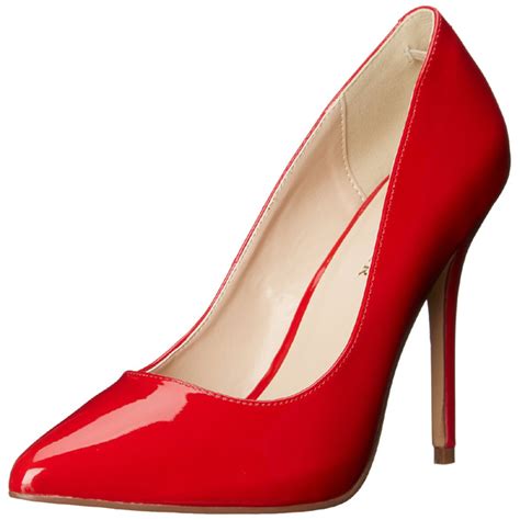 Rot Lack 13 Cm Amuse 20 Spitze Pumps Mit Stiletto Absatz