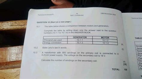 Question 10 Start On A New Page 101 The Table Below Shows A Comparis
