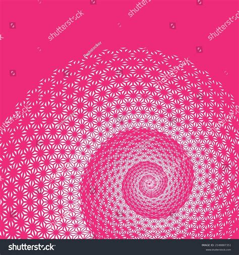 White Spirograph Pattern On Pink Background Stock Vector Royalty Free