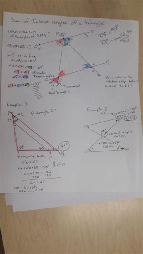 Angles And Angle Relationships