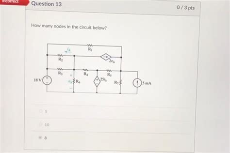 Solved How Many Nodes In The Circuit Below Chegg