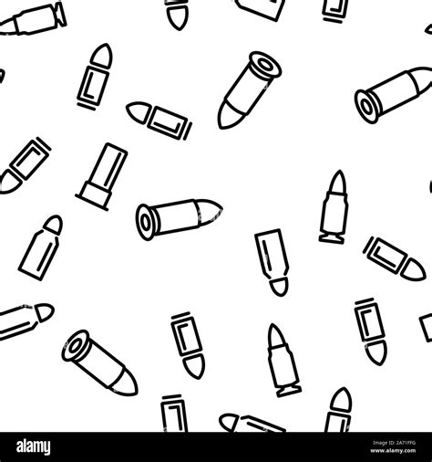 Bullet Ammunition Vector Seamless Pattern Stock Vector Image And Art Alamy