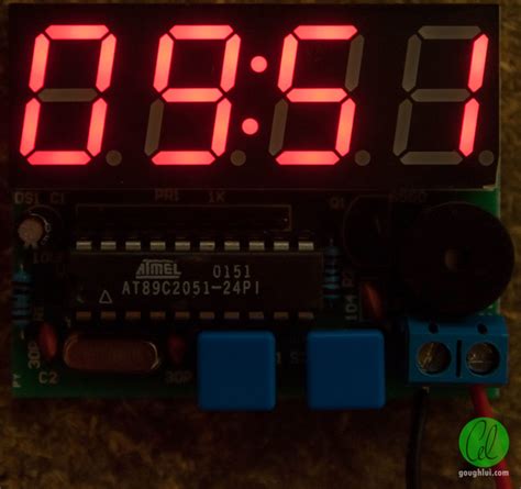 Project “generic” Zm 4 At89c2051 4 Digit 7 Segment Led Clock Kit