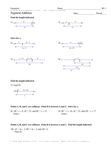 11 Segment Addition Karlee Pins Library Formative
