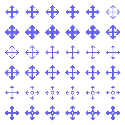 Premium Vector General Arrow Icons Related To Area Expansion And