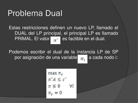 PPT El Algoritmo Primal Dual PowerPoint Presentation Free Download ID 5157627