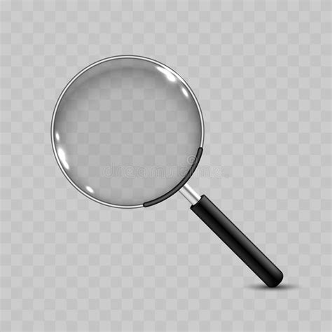 Realistic Magnifying Glass Stock Vector Illustration Of Magnifier