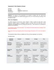 Assessment Sqa Test Docx Assessment Short Question Answer Allocation Due Date