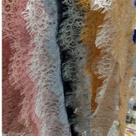 Jual Renda Kumis Panjang 150cm Brokat Renda Diy Pinggiran Renda Aksesoris Diy Shopee Indonesia