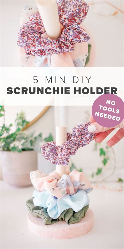 Diy Scrunchie Holder Mikyla Easy Diy Crafts Diy Holder Scrunchies Diy