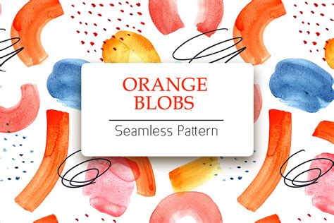Orange Blobs Graphic By Nananierd · Creative Fabrica