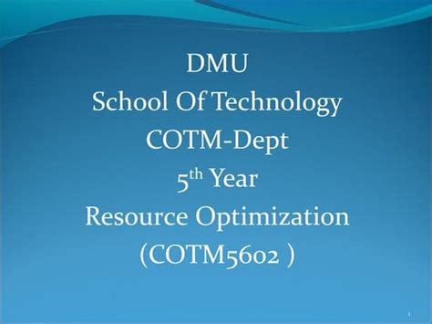 Classification Of Optimization Techniques Pdf Computer Software And