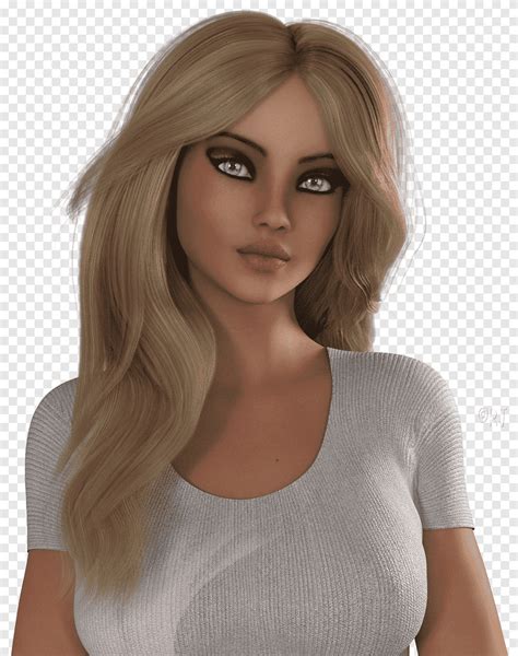 Blond Brown Hair Bangs Long Hair Gorgeous Sunscreen Brown People Png