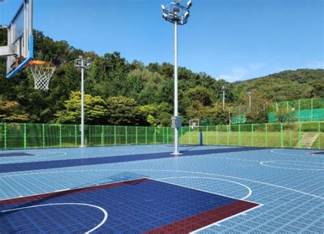 이천시 설봉공원 농구장 조성 완료