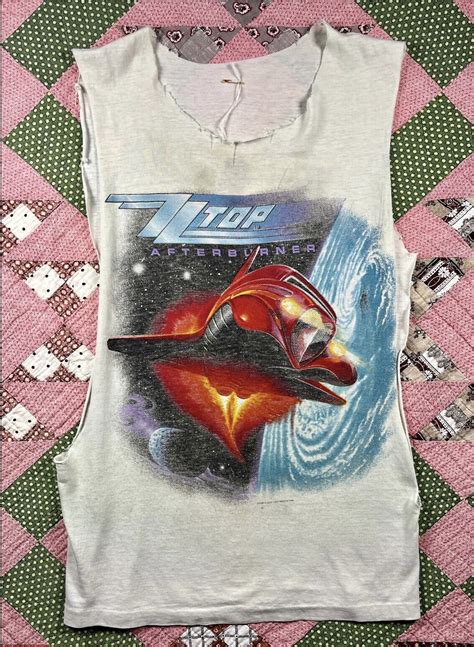 Original Vintage 1986 Zz Top Afterburner Tour Distres Gem