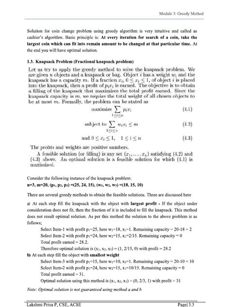 knapsack pdf