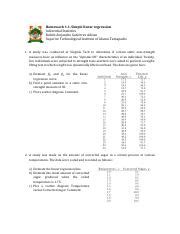 Inferential Statistics Regression Analysis And Predictions Course Hero