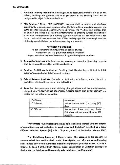 Bjmp Memo No 2011 05 Pdf