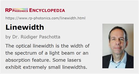 Linewidth Bandwidth Laser Spectral Line Width Measurement