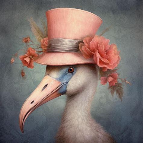 Avian Elegance Birds In Timeless Classic Costumes Premium Ai